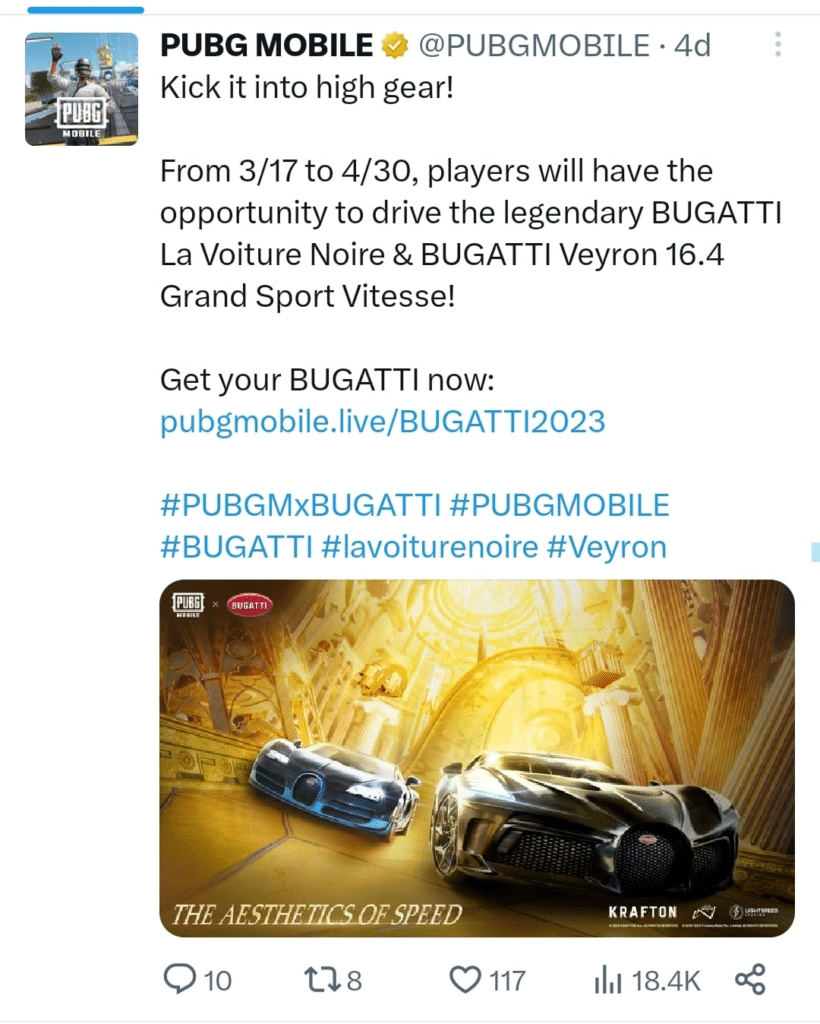 Unlock Exclusive PUBG Mobile Bugatti Skins: Experience the 2 Fastest Cars!