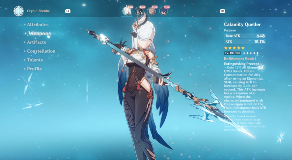 Genshin Impact: Best Shenhe Support Build