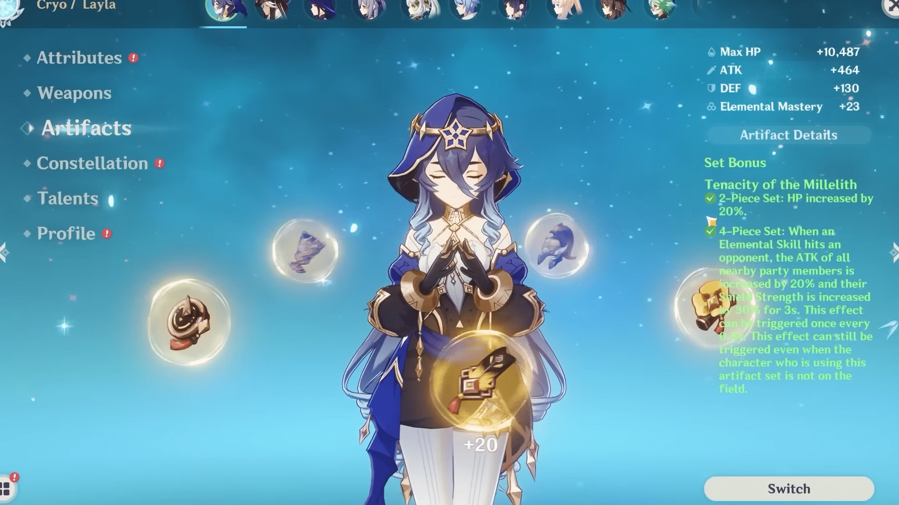 Genshin Impact: Best Layla Support Build