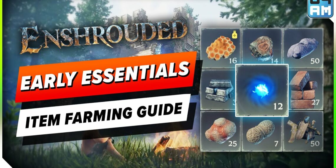 04AM: Enshrouded ULTIMATE Early Zone Item Farming Guide - All Locations ...