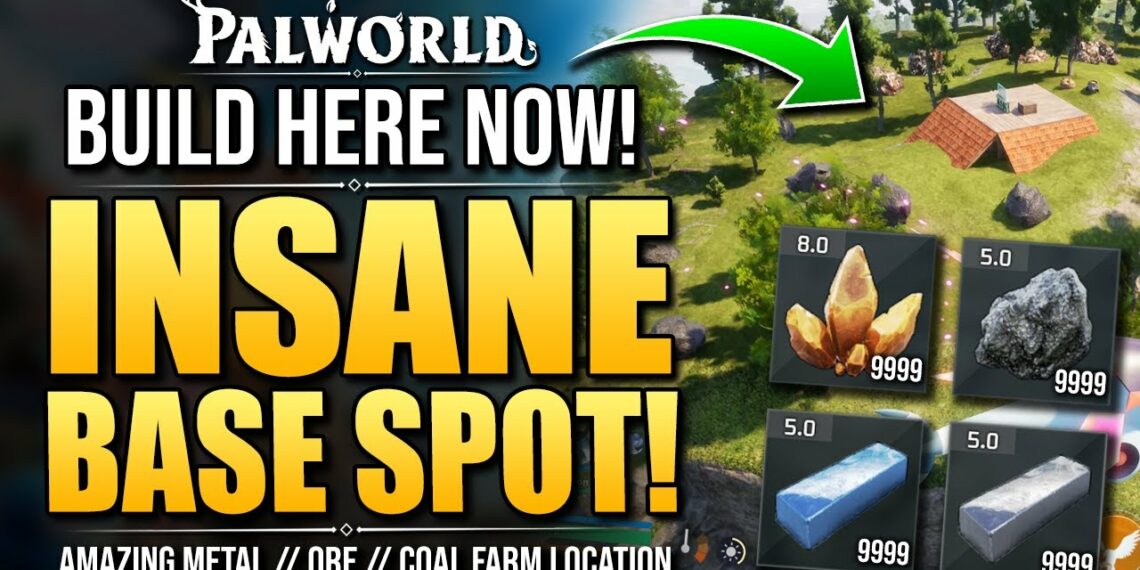 DPJ: Palworld - How To Build BEST FIRST BASE - ORE // COAL Fully ...