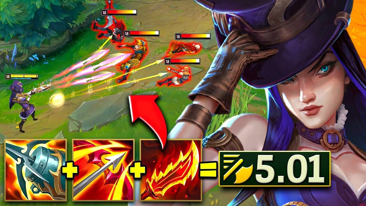 foggedftw2: Caitlyn's Insane Attack Speed Build in Top Lane