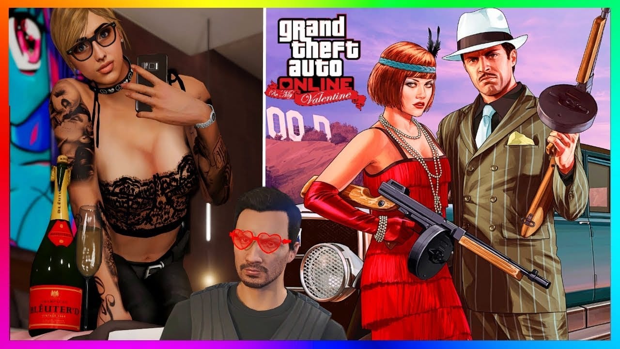 LaazrGaming: New Valentine's Day Unlocks, Leaks, All Clothing, Outfits, GTA 5 Chop Shop DLC (GTA ...
