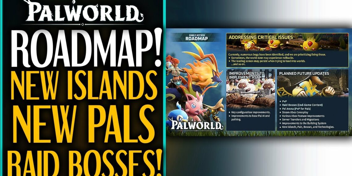 MillGaming: Palworld NEW ROADMAP *RAID, NEW BOSSES, NEW PALS, NEW ...
