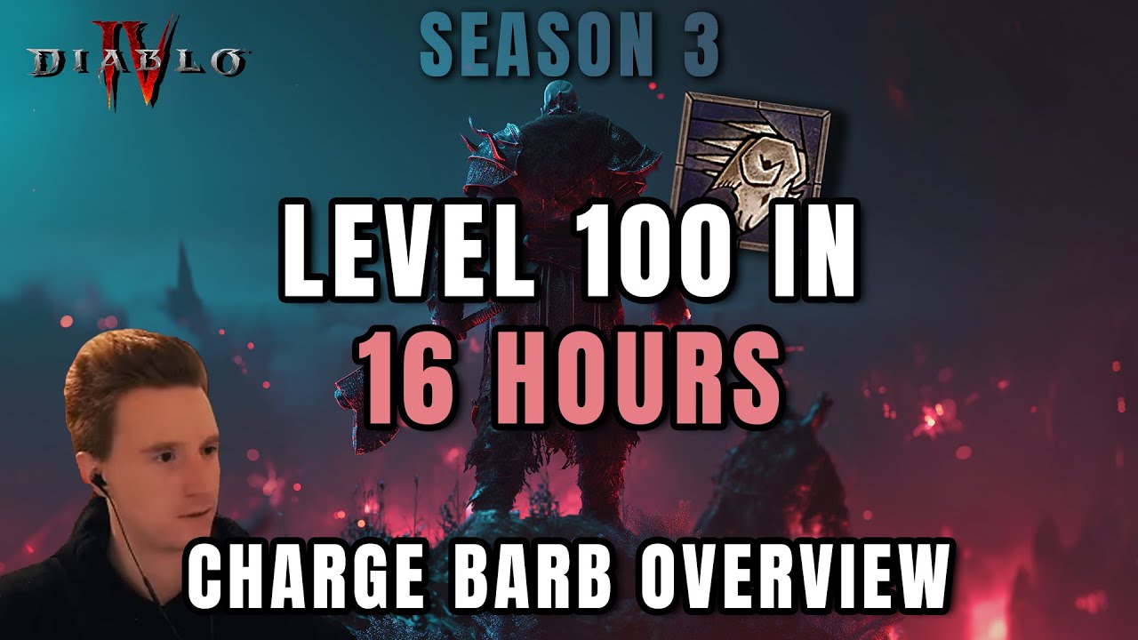 Rob2628: LEVEL 100 in 16 Hours! SEASON 3 CHARGE BARB - Build Overview ...
