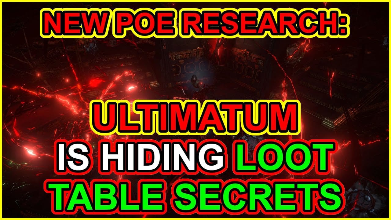 sirgog: POE - Ultimatum's Trialmaster Hides Loot Table Secrets: Unique ...