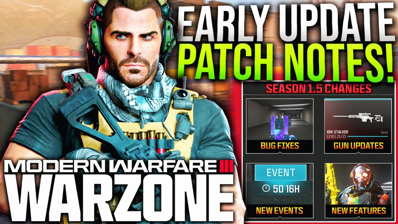 WhosImmortal: WARZONE: All EARLY SEASON 1 RELOADED PATCH NOTES ...