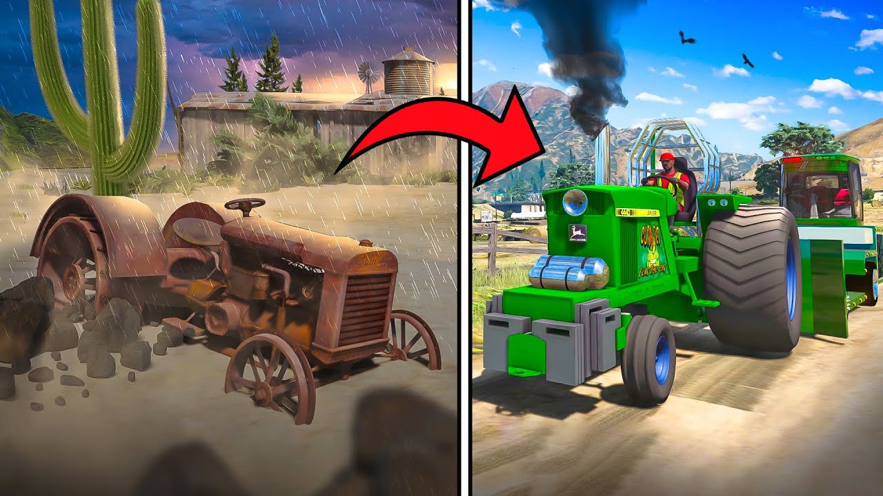 Ace2k7: Restoring a Vintage Tractor in GTA 5 RP!