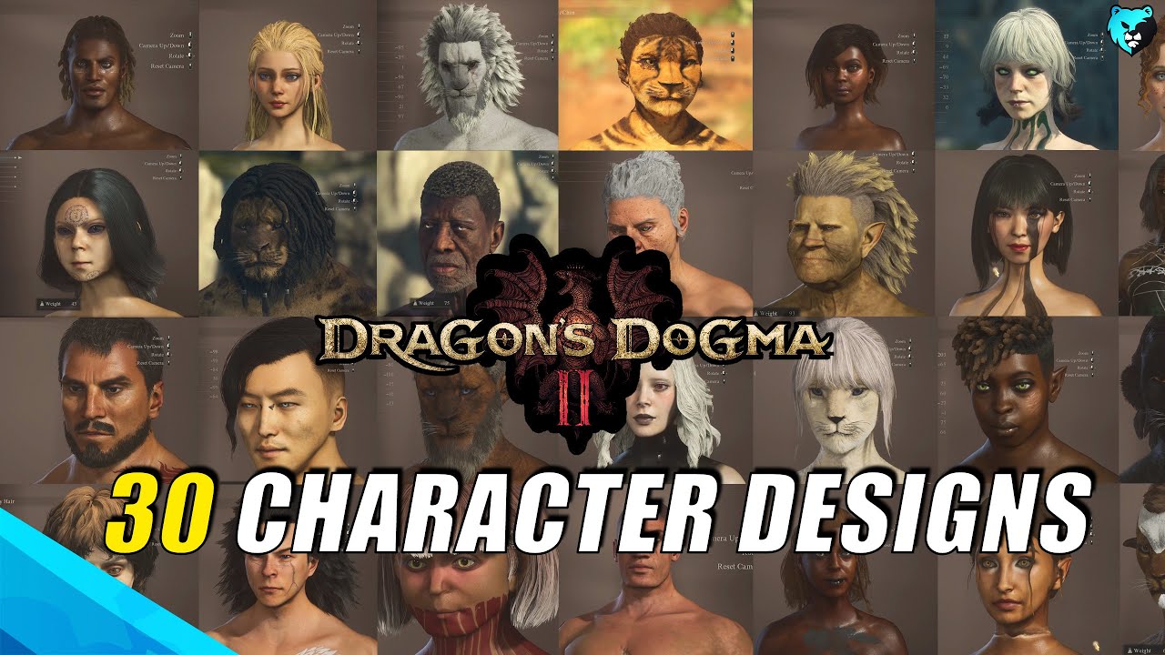 DrybearGamers: 30 Character Designs Lookbook w/ SLIDERS for Dragon's ...
