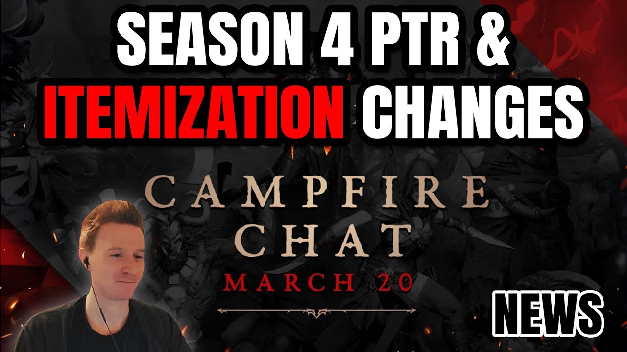 Rob2628: Diablo 4 Season 4 News - PTR & Massive Itemization Changes