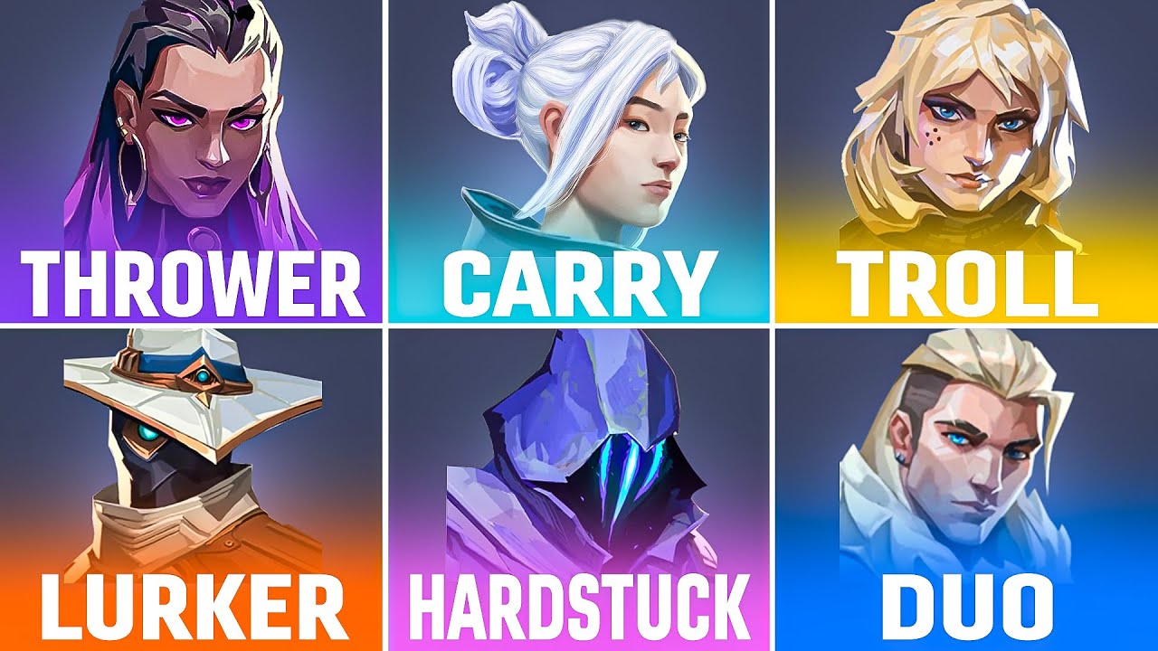 SkillCapped Valorant Tips Tricks and Guides: The 10 Types of Players in ...