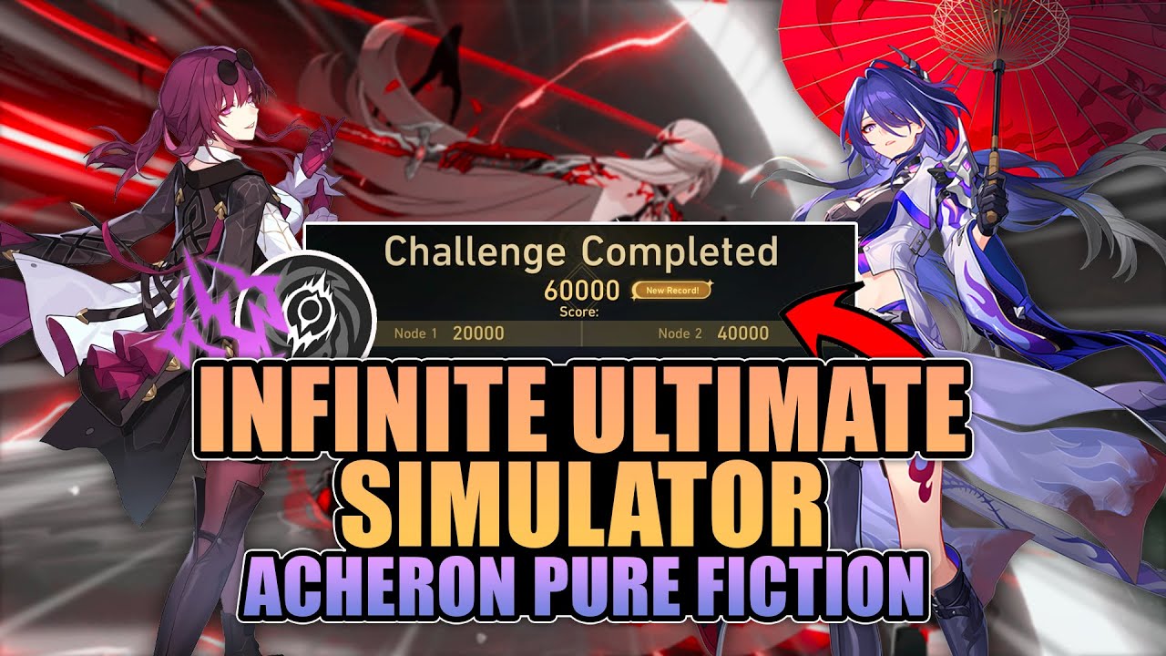 Enviosity: ACHERON IN PURE FICTION IS CRAZY! 60K POINTS | Honkai: Star Rail
