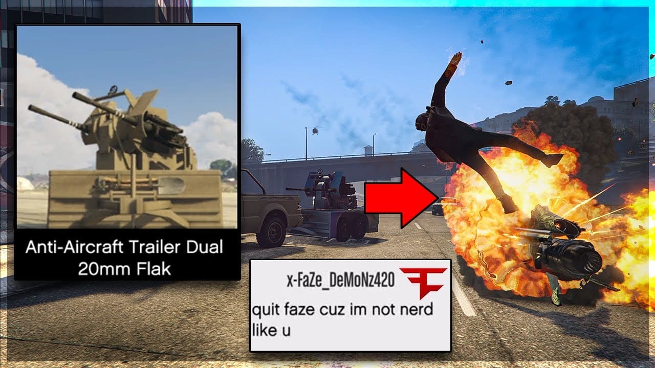 Putther: Trolling FaZe Griefers With The Most POWERFUL Weapon in GTA ...