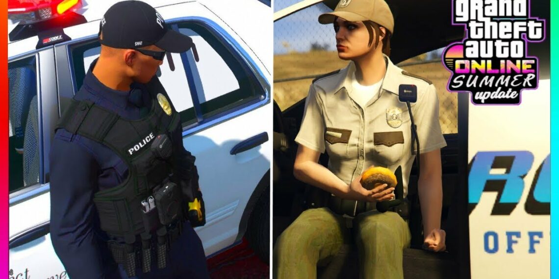LaazrGaming: NEW POLICE COLLECTIBLE, How To Unlock, COP Outfit, Cops N Crooks, GTA 5 DLC 2024 ...