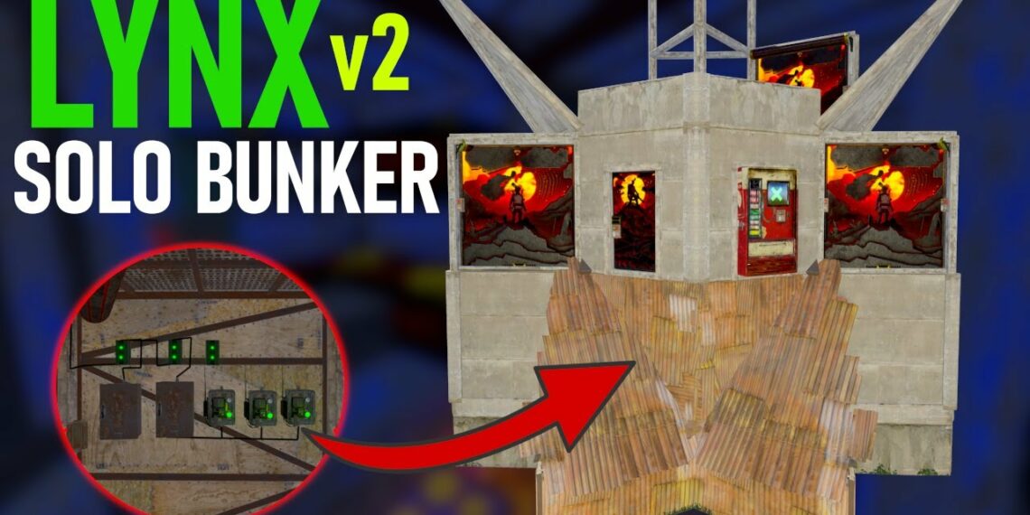 LeftyyP: The LYNX v2 - The Perfect SOLO Bunker - Rust Base Design 2024