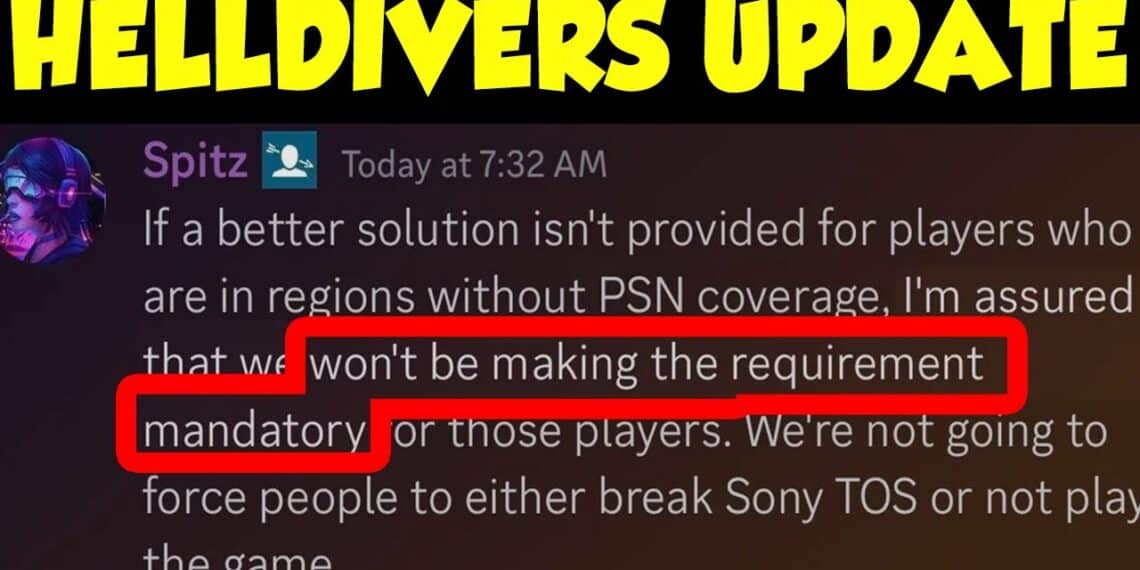 PSN Not Available? Helldivers 2 & Countries Without PSN Access