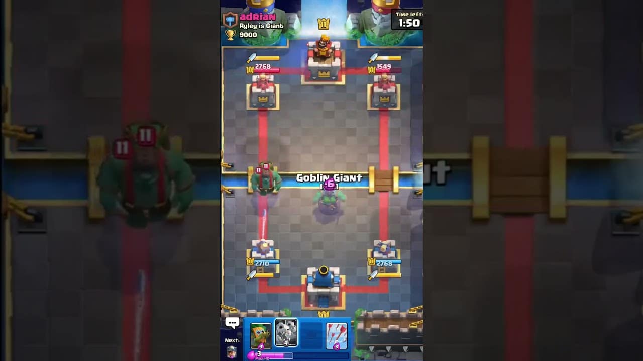 Ian77 - Clash Royale: Goblin Giant EVOLUTION Gameplay 😨