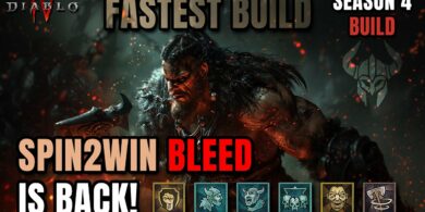 Rob2628: SPIN2WIN BLEED IS BACK! Super Fast BARB BUILD - Diablo 4 Season 4