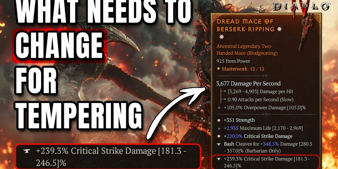 Diablo 4: How to Reset Tempering (Is It Possible?)