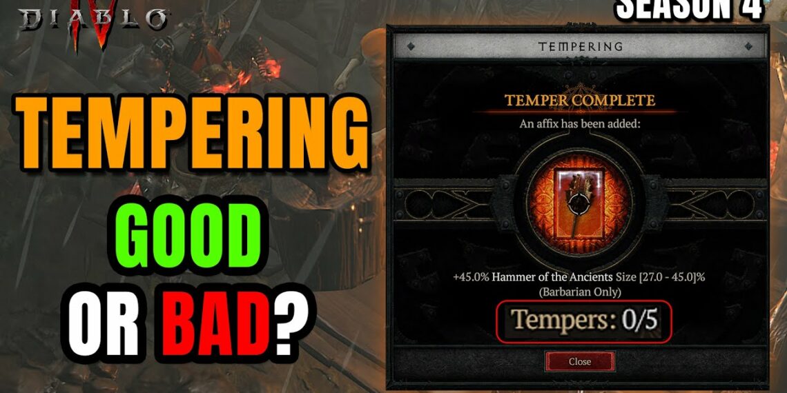 Diablo 4 Tempering Reset: What You Need to Know