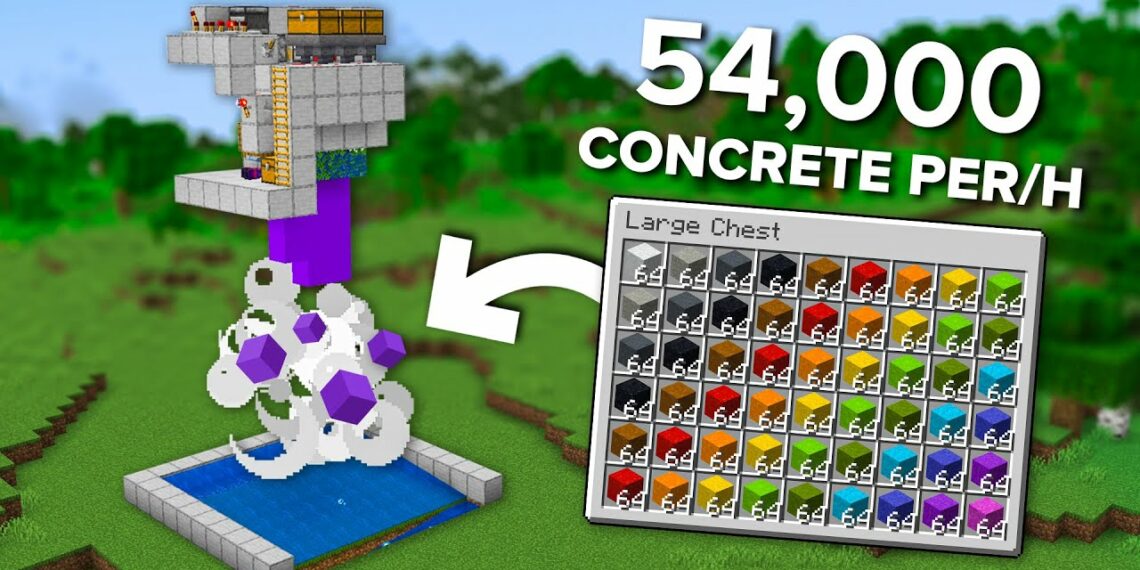 Build an Auto Concrete Maker in Minecraft: Easy Guide