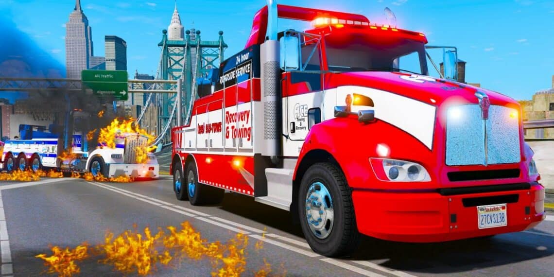 Ace2k7's Biggest Tow: A GTA 5 RP Truck Disaster