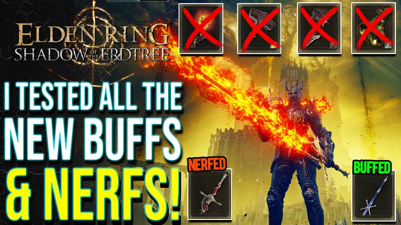 KhrazeGaming: Elden Ring - All New Huge NERFS & Buffs Tested (Shadow of ...