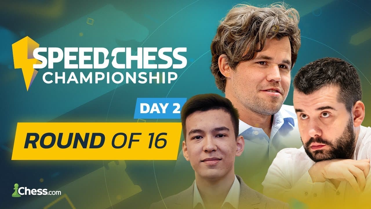 Magnus Carlsen: Dominating the Speed Chess Championship RO16