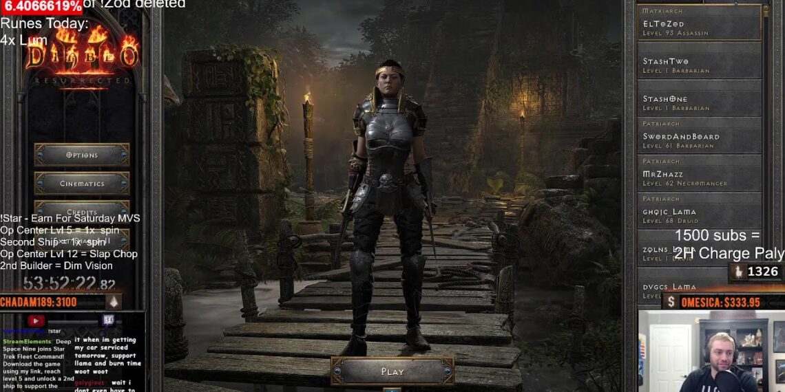 MrLlamaSC: Diablo 2 - Finding High Runes !Zod !Star