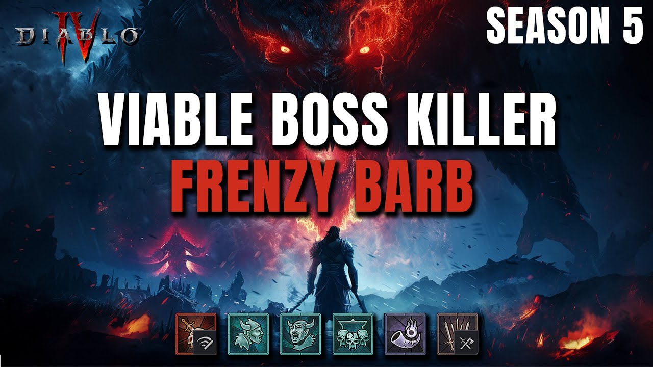 Rob2628: FRENZY Barb FINALLY VIABLE - Boss Killer in Season 5 Diablo 4