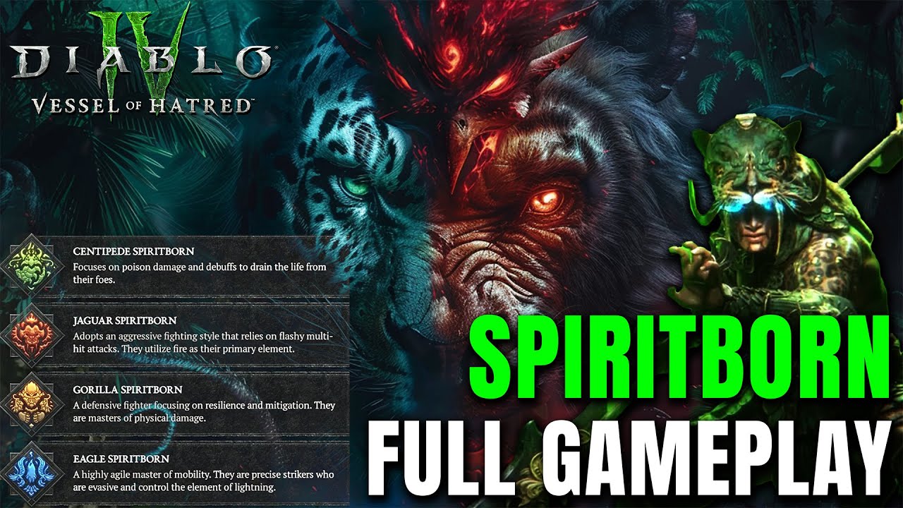 Rob2628: Spiritborn FULL GAMEPLAY in D4 Expansion Vessel of Hatred