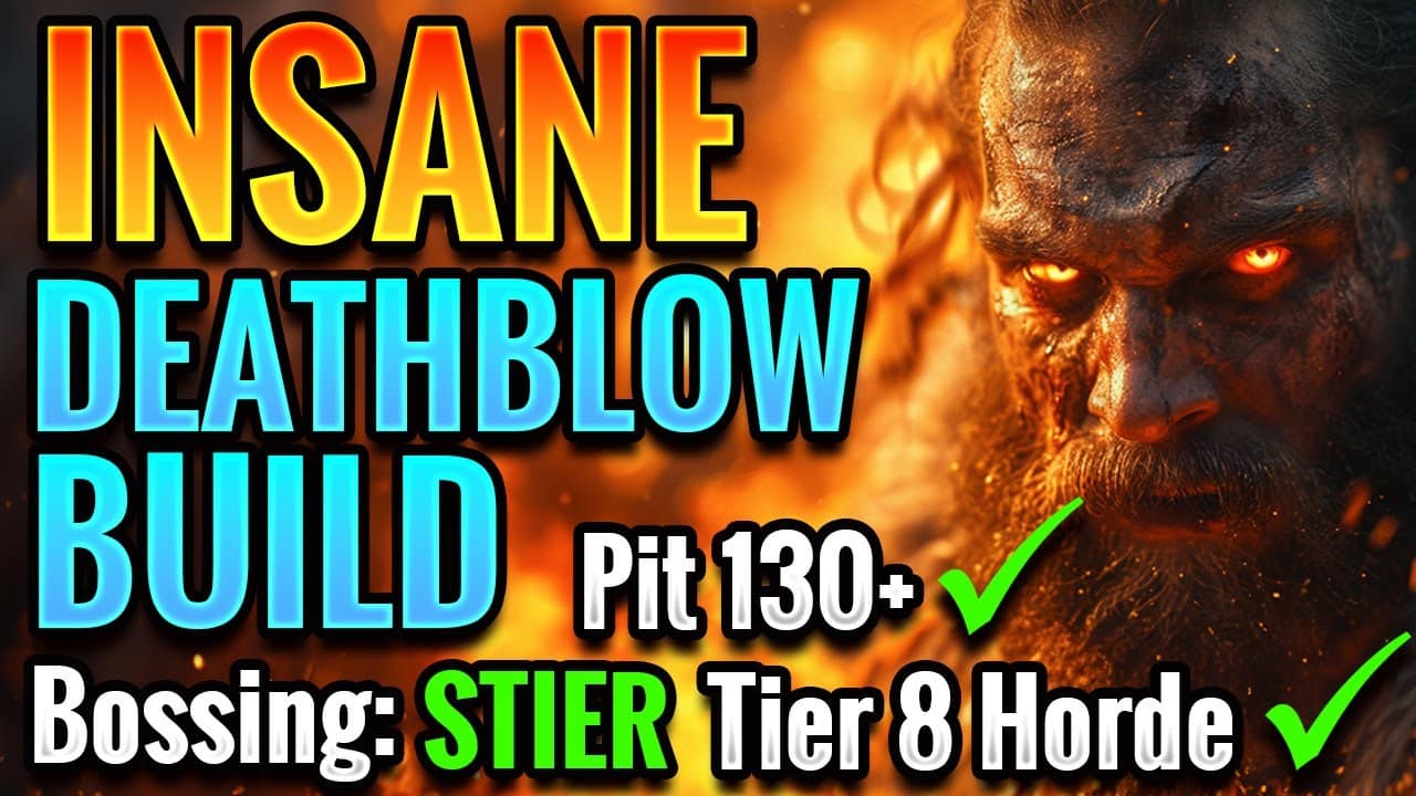 MurderInc I Diablo 4: Best Deathblow Barbarian Build Season 5 Hordes and Pit