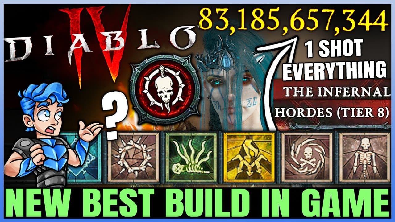 RageGamingVideos: Diablo 4 - New Best TRILLION DAMAGE Necromancer Build ...