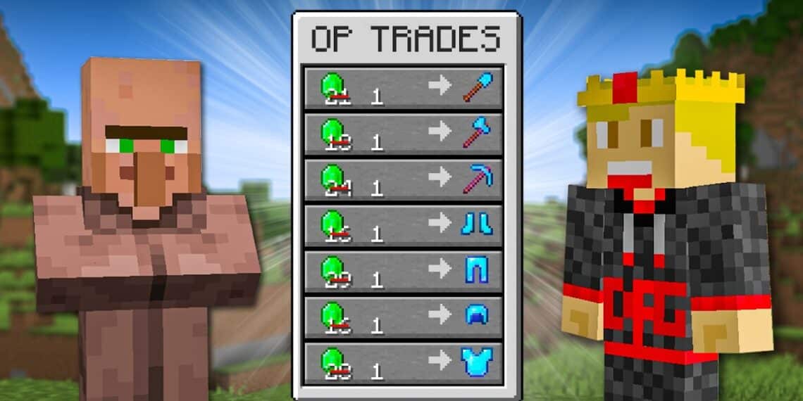 Best Villager Trades for Diamond Gear in Minecraft